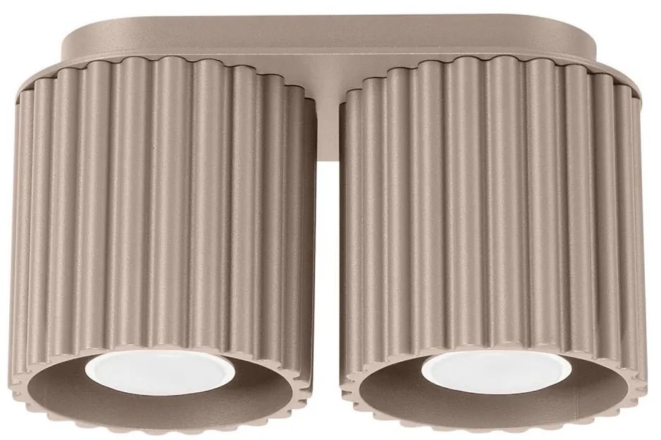 Sollux  SL.1815 - Bodové svítidlo AURA 2xGU10/10W/230V taupe SL.1815