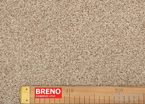 Breno Metrážový koberec ALPHA 91, šíře 400 cm, Béžová