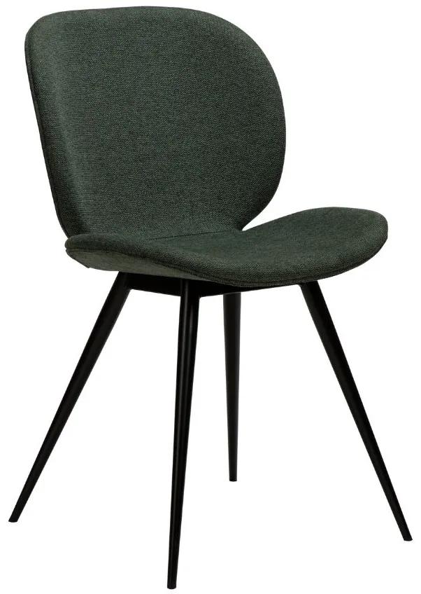 OnaDnes -20% ​​​​​Dan-Form Tmavě zelená látková jídelní židle DAN-FORM Cloud