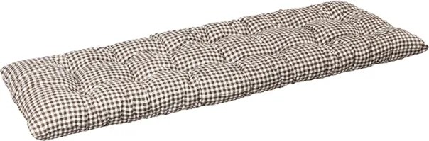Bellatex Sedák na lavici prošívaný Kostička Hnědá rozměr 40x150 cm