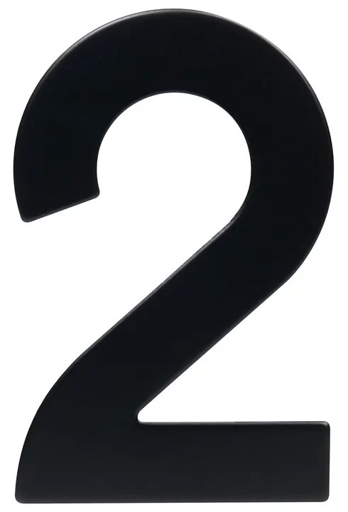 Domovní číslo "2", RN.95L, černá