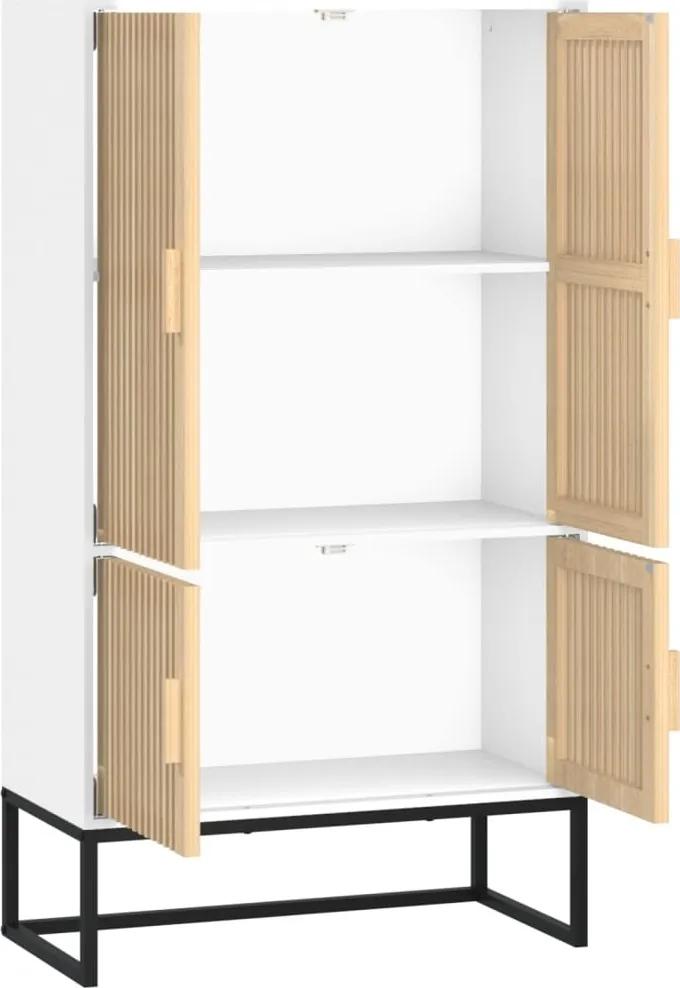vidaXL Highboard 70 x 35 x 125 cm kompozitní dřevo [352139] Barva: Bílá