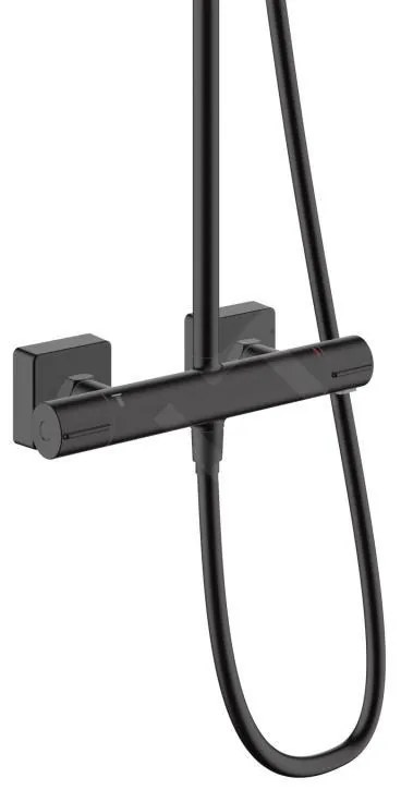 Hansgrohe Vernis Shape - Sprchový systém 230 1jet EcoSmart s termostatem, černá matná, HAN-26097670