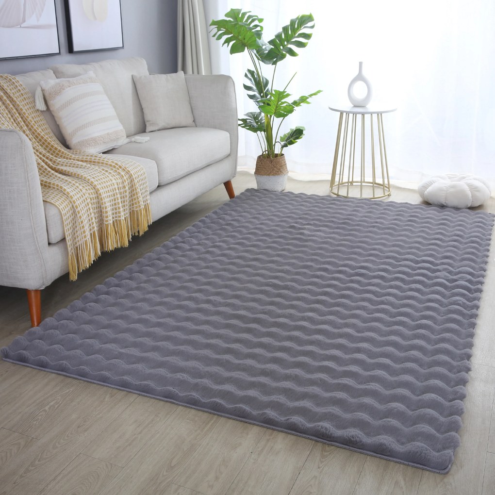 Ayyildiz, Kusový koberec Ambiance 5110 Grey, 160x230, šedá, obývací pokoj