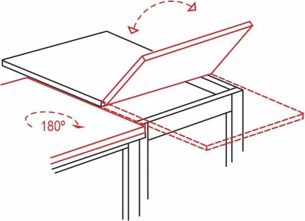 Jídelní rozkládací stůl Flip 80/120 cm dub Artisan/černý