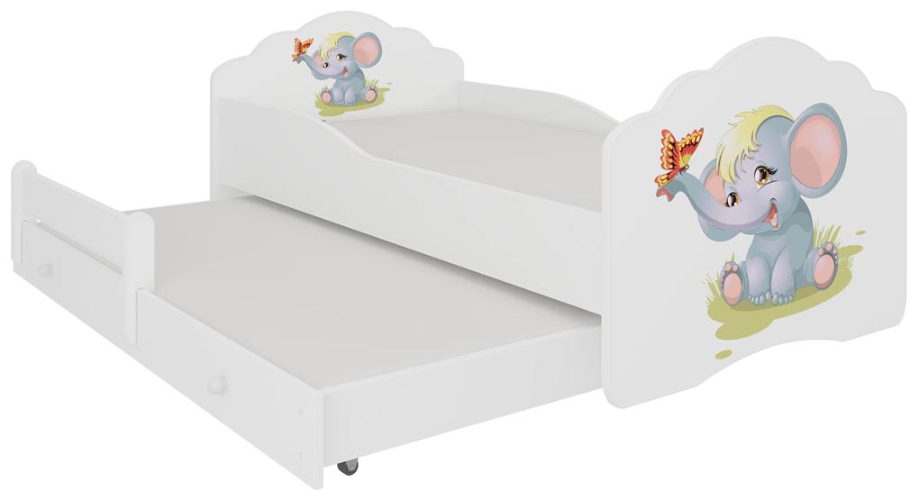 Dětská postel s matracemi CASIMO II 160x80 Motiv: UNICORN