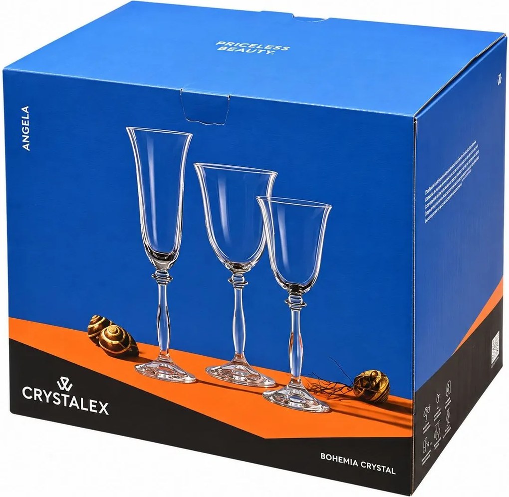 Crystalex sklenice na víno Angela 250 ml 6 ks