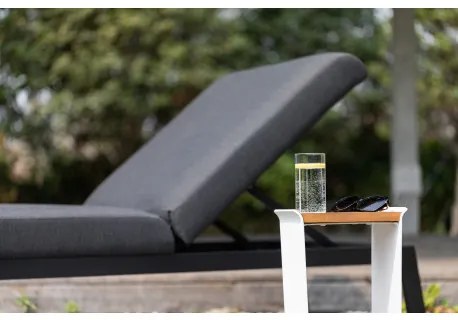 Doppler Melia LIKA-TEX® antracit - luxusní zahradní lehátko