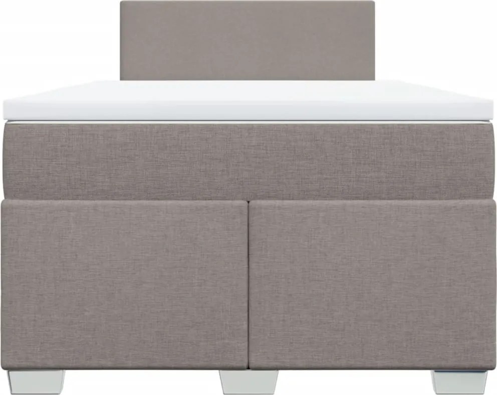 Box spring postel s matrací taupe 120x190 cm textil 3288124