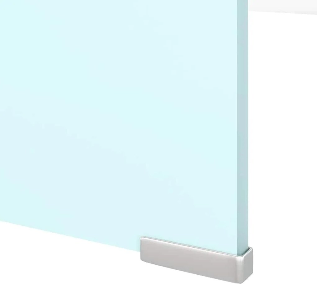 TV stolek / podstavec na monitor sklo zelený 120 x 30 x 13 cm 244149