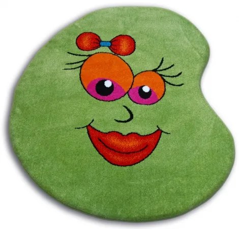 Makro Abra  Dětský kusový koberec PAINT - 1552 green zelený
