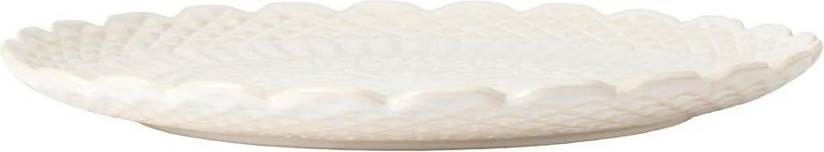 Bílý servírovací talíř z kameniny ø 39 cm Cristal – Costa Nova