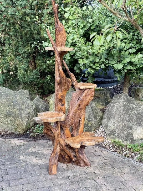 Škrabadlo pro kočky nebo stojan na květiny, Teak 209 cm 185 - 220 cm
