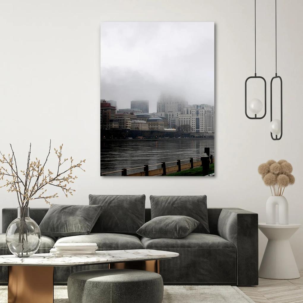 Gario Obraz na plátně Město v mlze - Dmitry Belov Rozměry: 40 x 60 cm