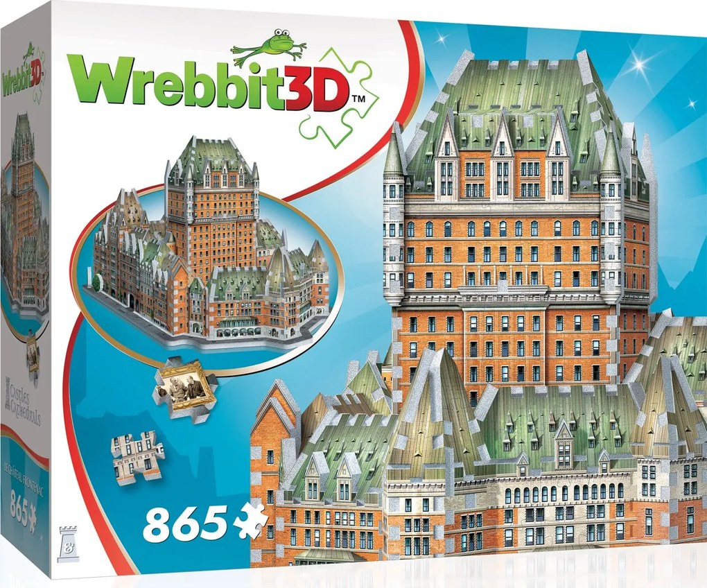 3d puzzle wrebbit 3d puzzle le château frontenac 865 dílků