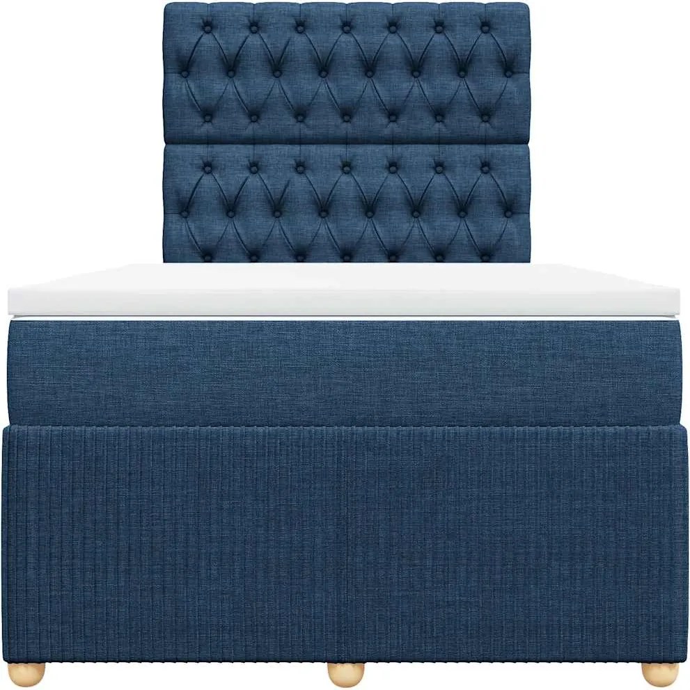Box spring postel s matrací černá 120x190 cm textil 3292008