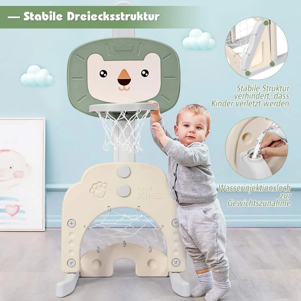 Costway 3-in-1 Sada basketbalových košů Batolecí basketbalový koš