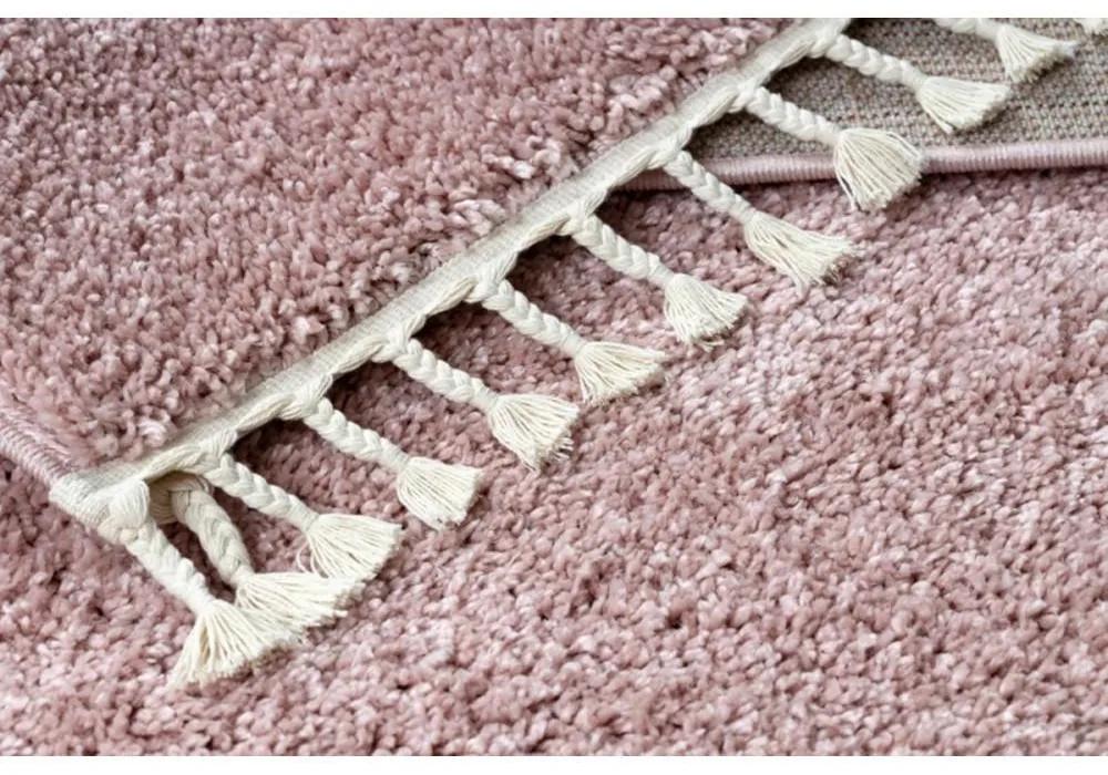 *Kusový koberec Shaggy Berta růžový 140x190cm