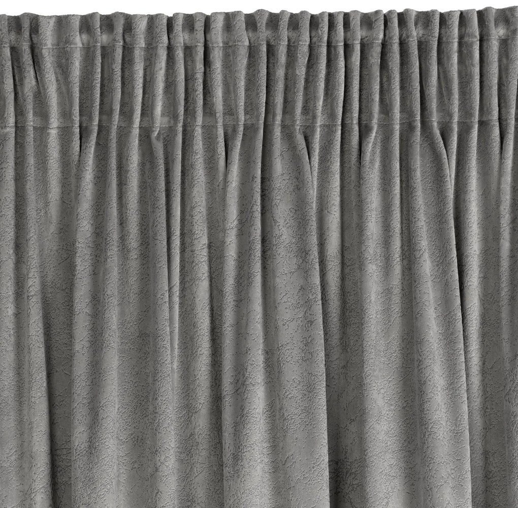 ZATEMŇOVACÍ ZÁVĚS NA PÁSCE RIVA 140X270 CM ŠEDÁ