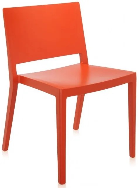 Kartell - Židle LIzz Mat, oranžová