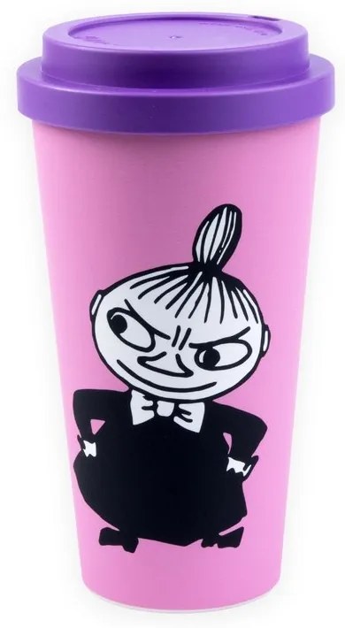 Cestovní hrnek Little My růžový 450ml, NordicBuddies Finsko