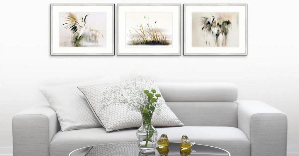 Elegantní triptych do obývacího pokoje a ložnice - komplet 3 obrazů Série Londýn | Anna Borkowska