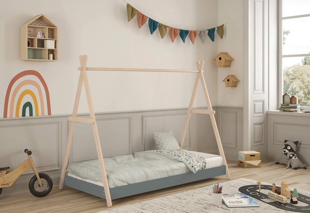 Dětská postel furta 90 x 200 cm zelená MUZZA