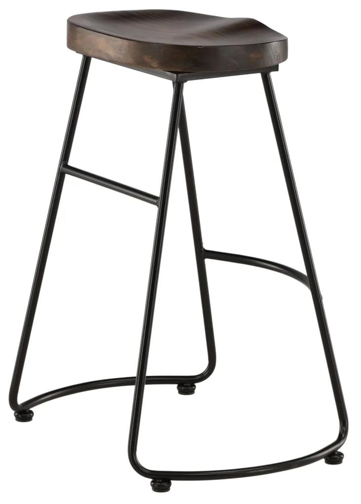 Barová židle Ozark, 2ks, černá