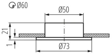 Bodové nábytkové svítidlo Kanlux GAVI CT-2116B-W bílá 12V G4 00810