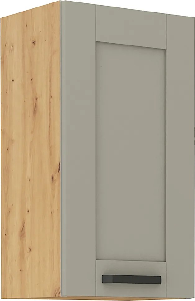 Kuchyňská linka LUNA sa | 120 + 230 cm | PREMIUM BOX zásuvky | UNI dvířka | artisan/světle šedá