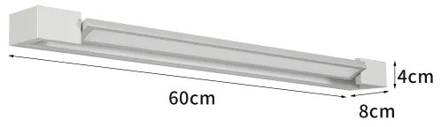 Brilagi-LED Koupelnové osv. zrcadla AQUA LINE LED/18W/230V 60 cm IP44 mat. chrom