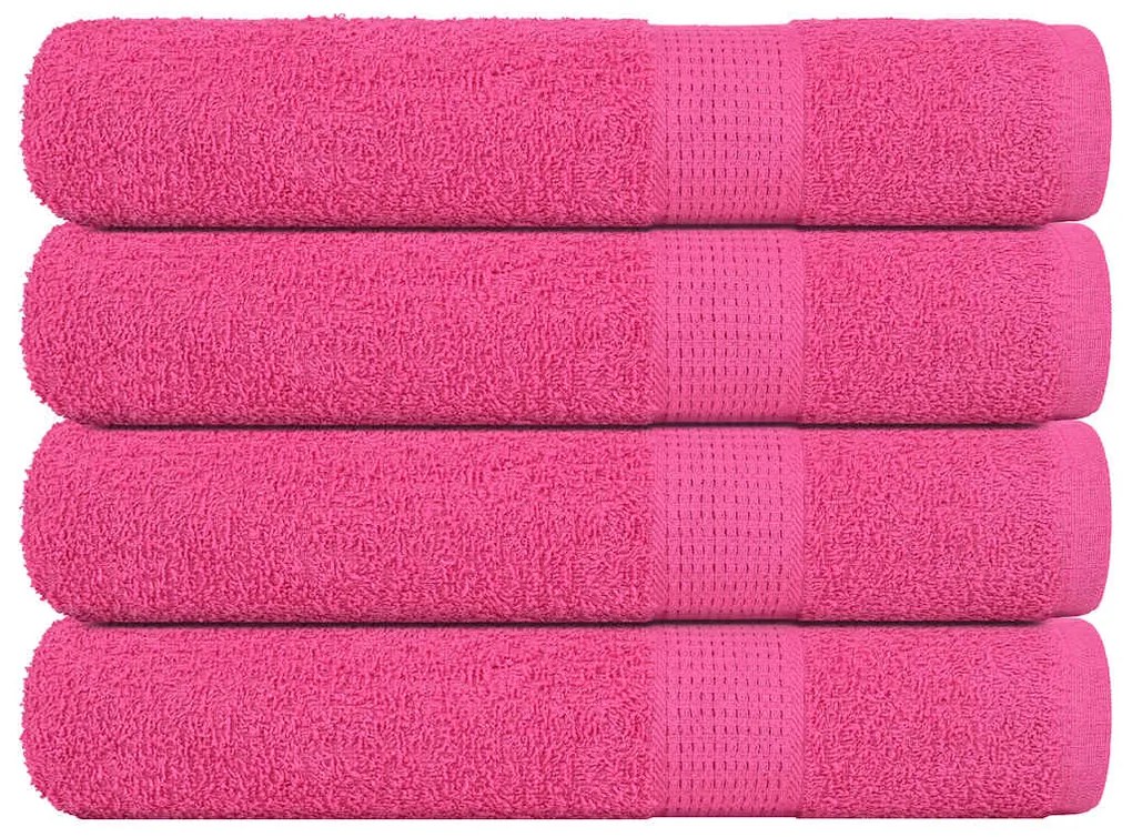 Ručníky FROGN 4 ks růžové 100x200 cm 360 g/m² 137059