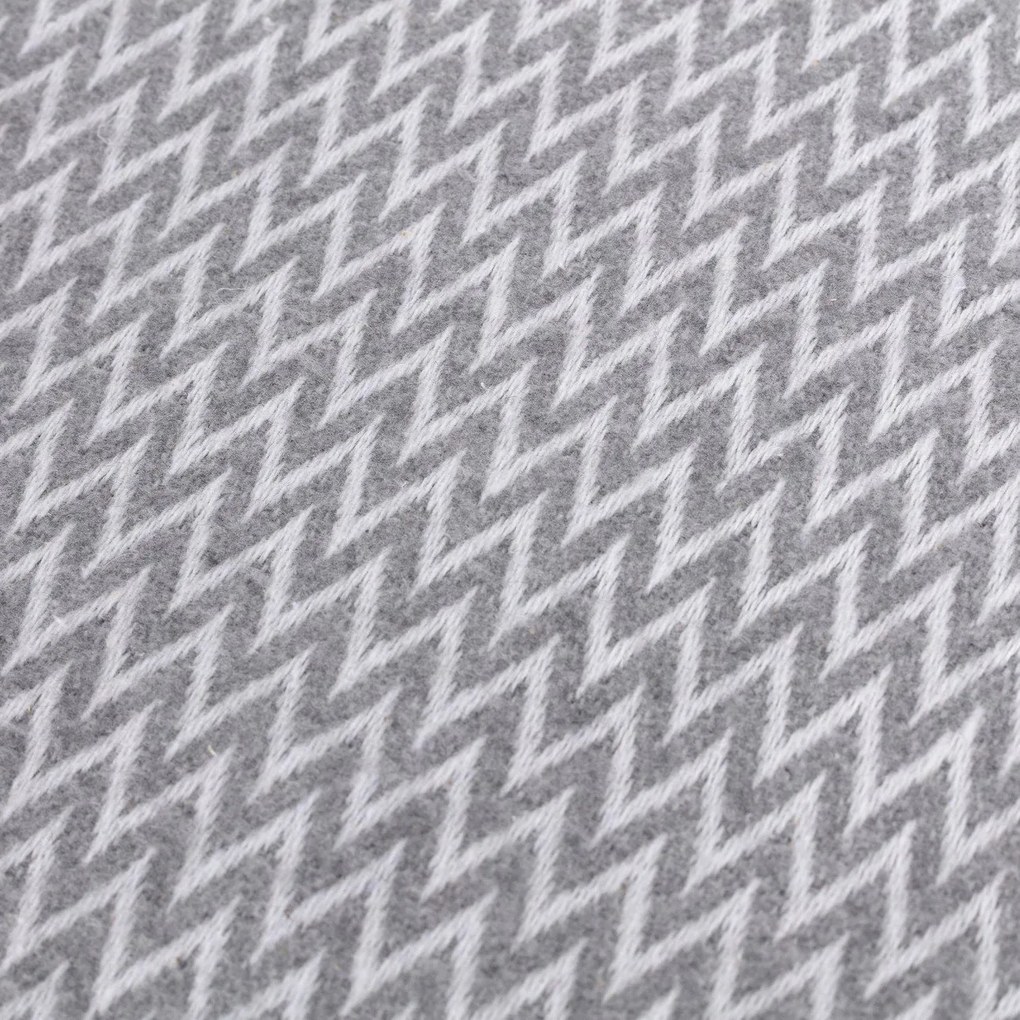 Pléd  Ibiza 140x200cm grey chevron