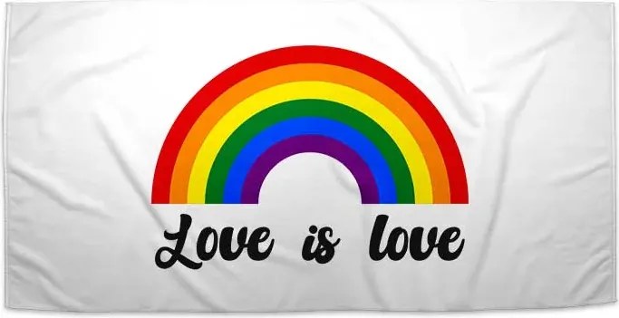 Sablio Ručník Love is love 2 - 50x100 cm