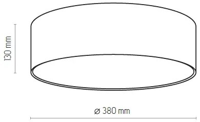 TK-LIGHTING Stropní osvětlení do dětského pokoje RONDO KIDS, 2xE27, 60W, modré 3229