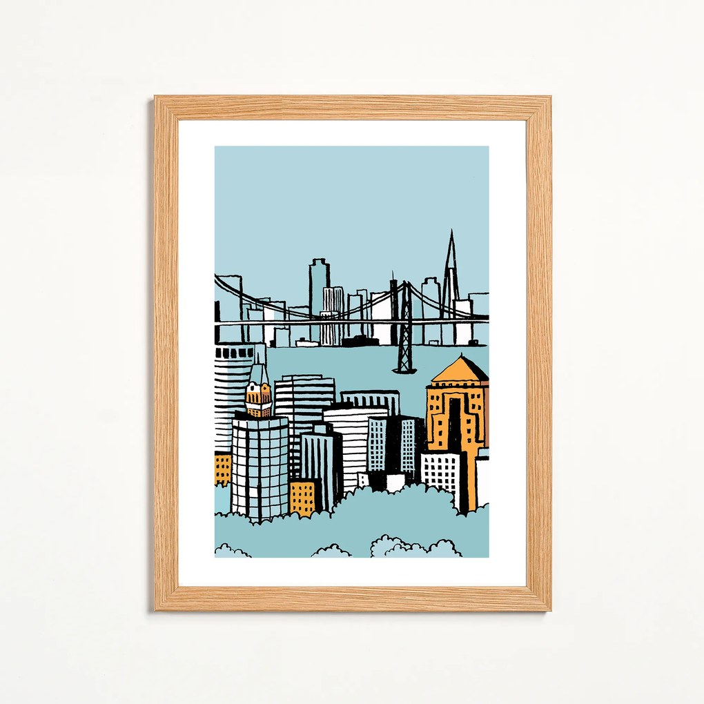 Jan Laštovička | San Francisco Rám: Černý, Velikost: 40 x 30 cm