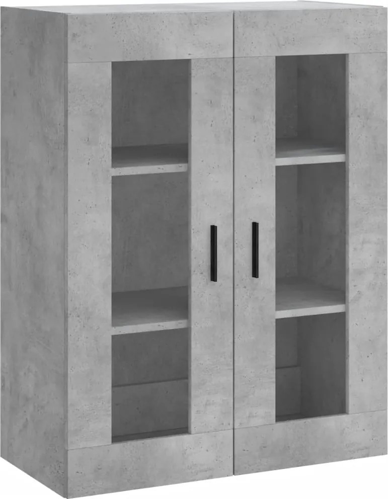 Skříň highboard betonově šedá 69,5x34x180 cm kompozitní dřevo 3198549