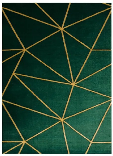 Dywany Łuszczów, Kusový koberec Emerald 1013 green and gold, 180x270, zelená, chodba / předsíň