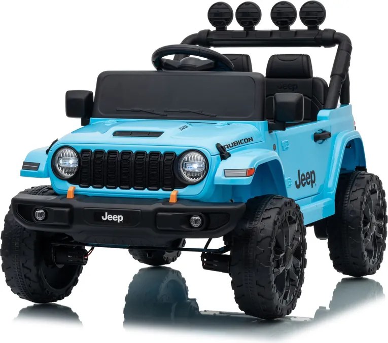 LEAN CARS Akumulátorové autíčko Jeep Rubicon DK-JWR558 24 V, světle modré