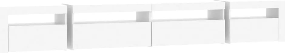 TV skříňka s LED osvětlením bílá 270x35x40 cm 3152746