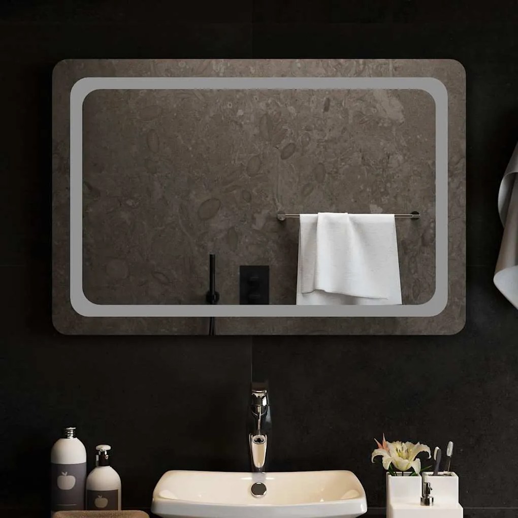 Koupelnové zrcadlo s LED osvětlením 90x60 cm 151790