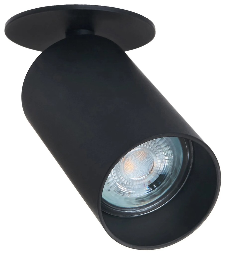 BERGE Svítidlo LED LUNGO 1x GU10 zápustné černý