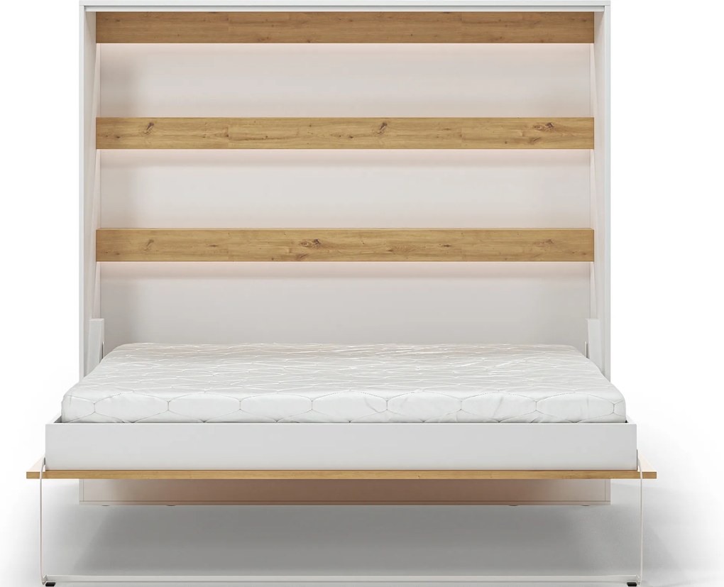 Devesto Sklápěcí postel Horizontální 160 Dub Artisan LED