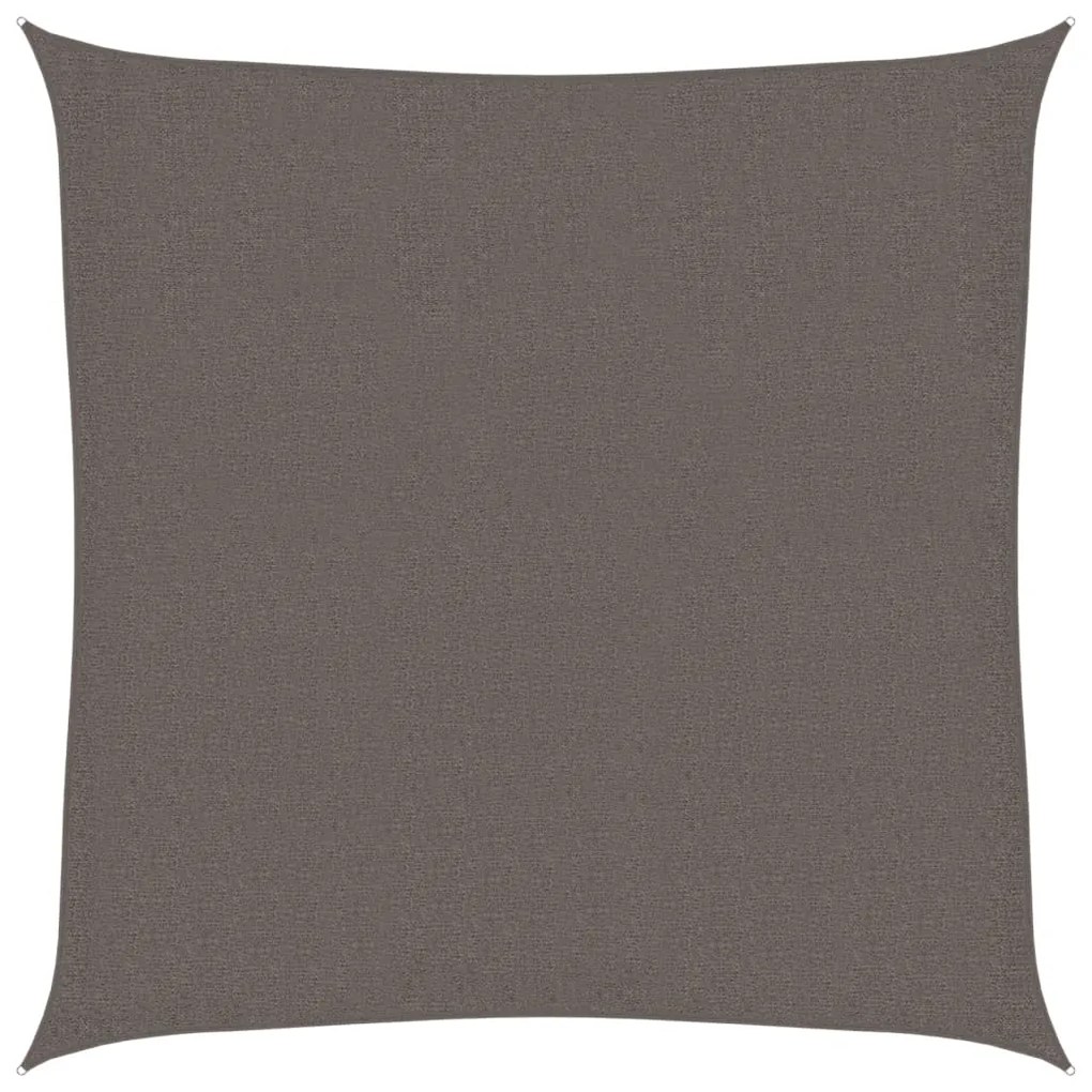 Plachta proti slunci 160 g/m² antracitová 3 x 3 m HDPE 311054