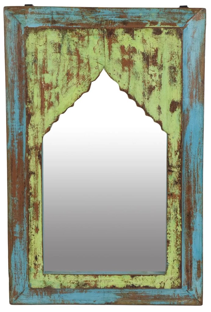 Sanu Babu Zrcadlo v rámu z teakového dřeva, 37x5x56cm