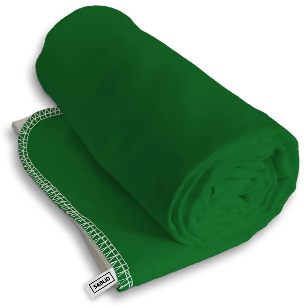 Rychloschnoucí ručník z mikrovlákna - 50x100 cm - Sablio - zelená