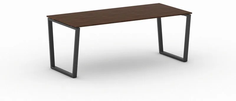 B2B Partner Kancelářský stůl PRIMO IMPRESS, černá podnož, 2000 x 900 mm, ořech