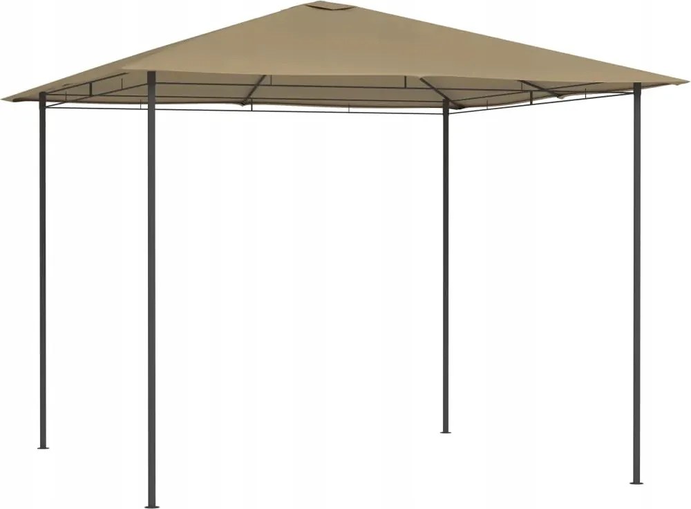 Fionshop 262826500 Altán 3 x 3 x 2,6 m taupe 160 g/m²