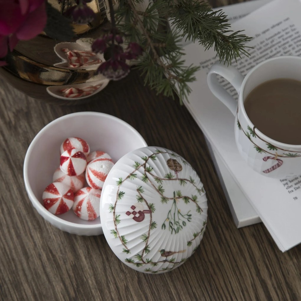 KÄHLER Porcelánová dózička Hammershøi Christmas, multi barva, porcelán