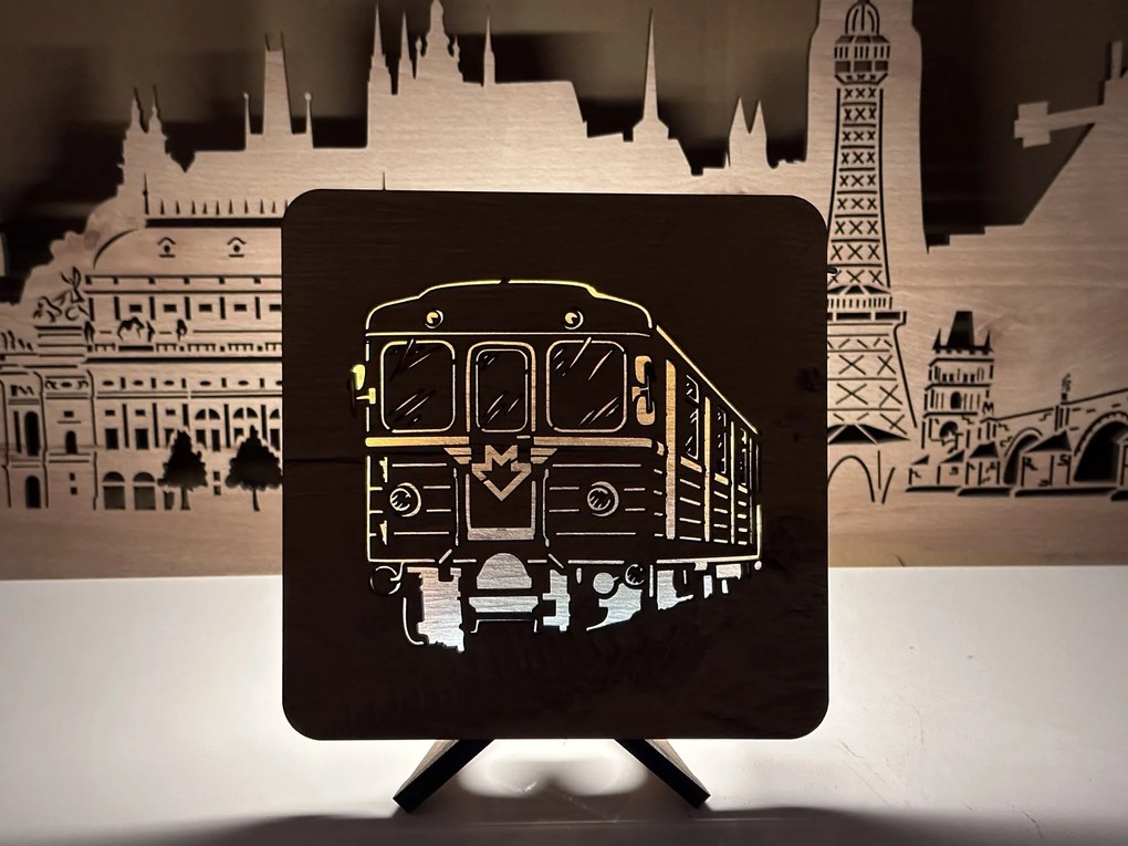 Li-Go "Metro" lampa 19x19cm provedení povrchu: dub